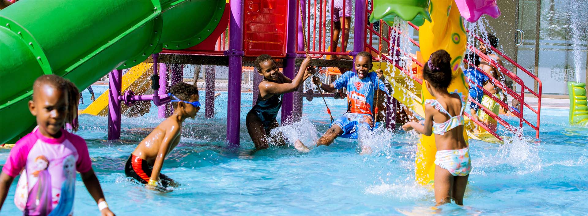 Splash Pools and Play Areas - Planet Water Park & Games